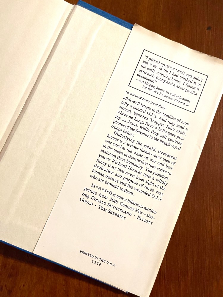 From the M*A*S*H Library 1: M*A*S*H – The M*A*S*H Historian