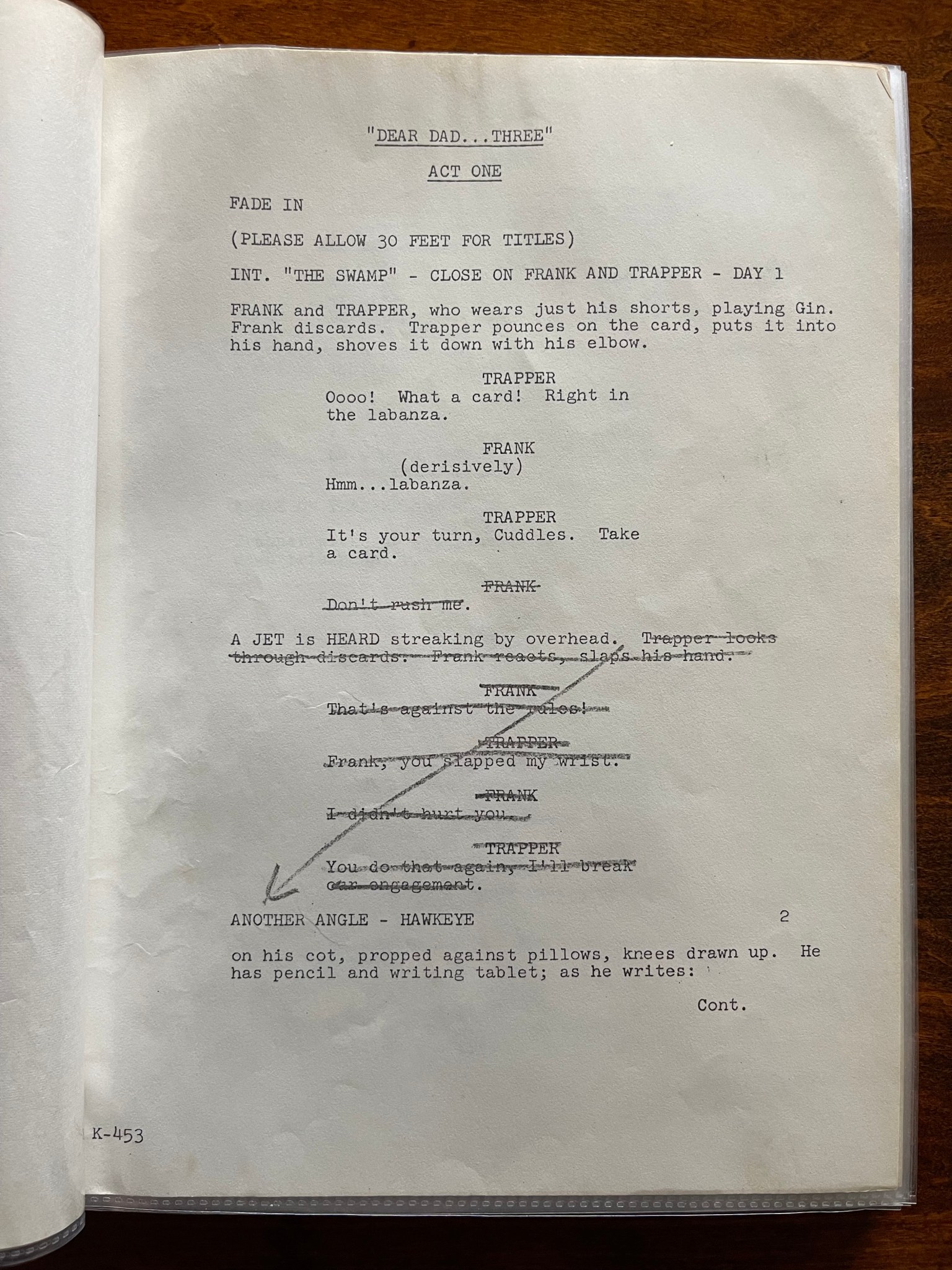 Script Spotlight 8: “Dear Dad…Three” – The M*A*S*H Historian