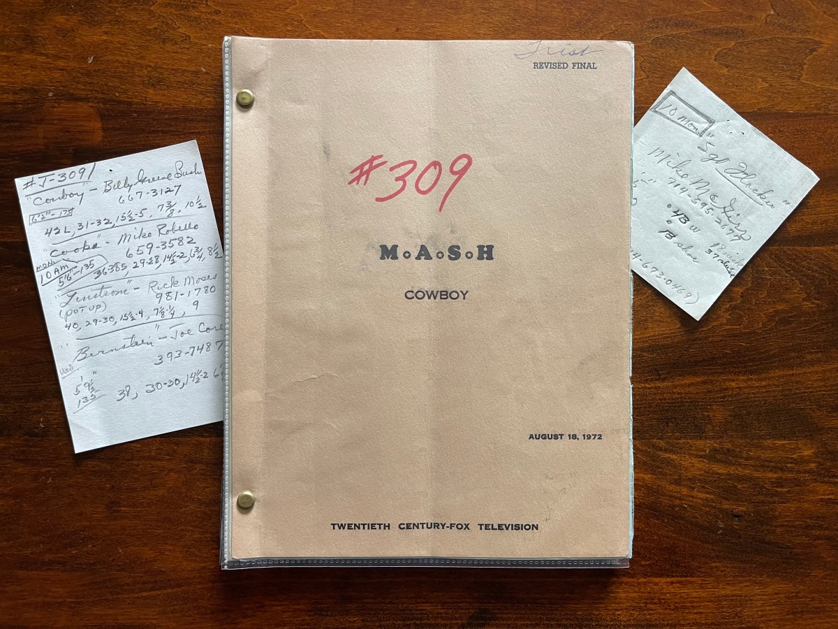 Script Spotlight 9: “Cowboy” – The M*A*S*H Historian