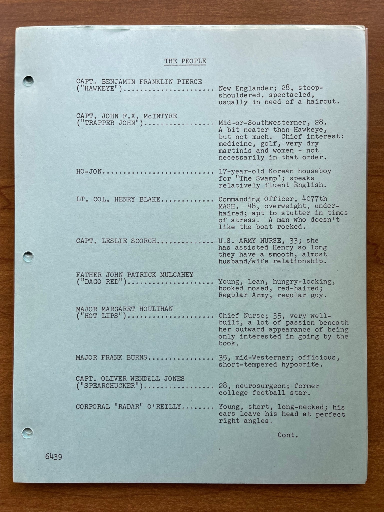 Script Spotlight 12: “Pilot Episode” – The M*A*S*H Historian