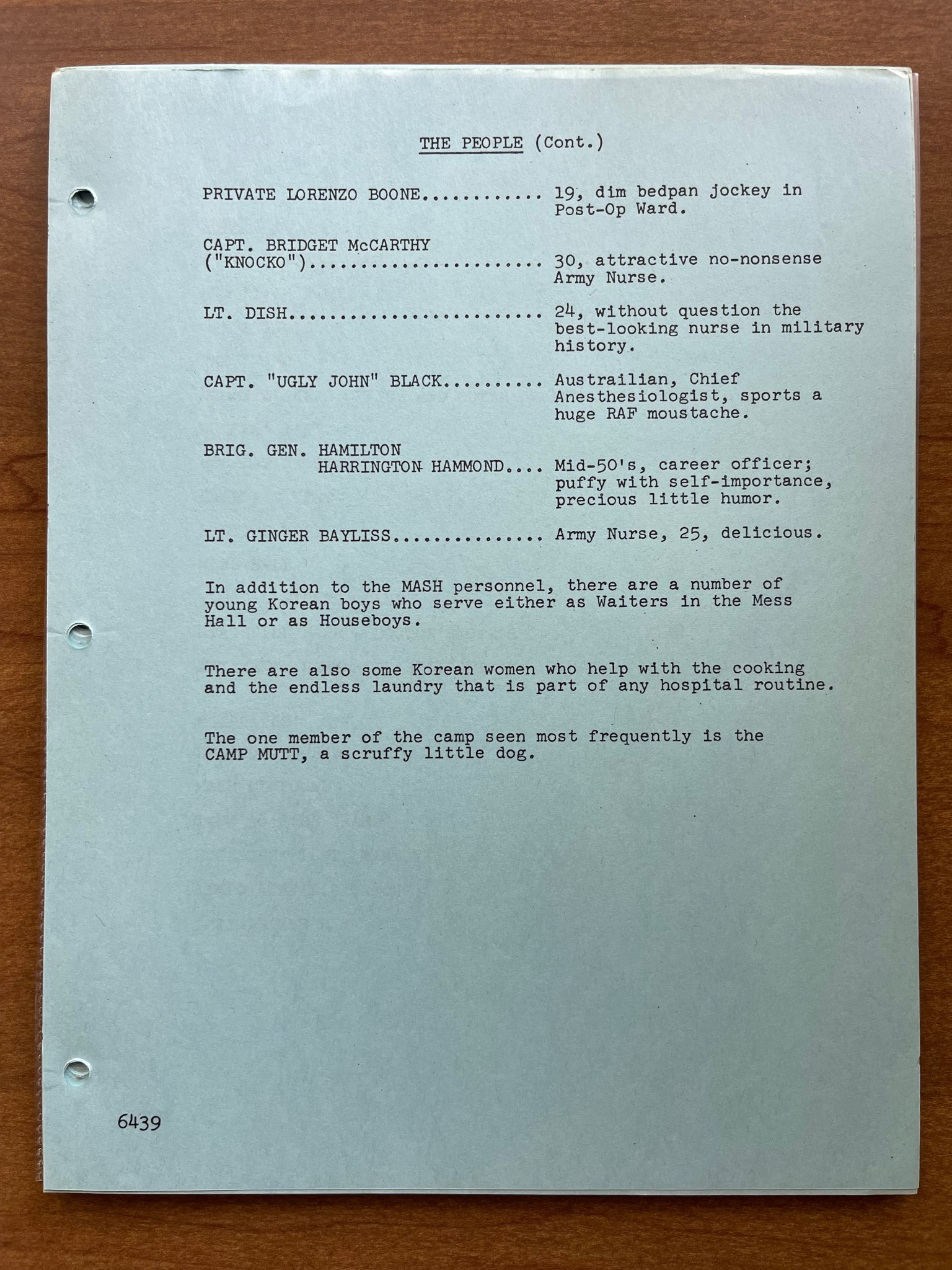 Script Spotlight 12: “Pilot Episode” – The M*A*S*H Historian