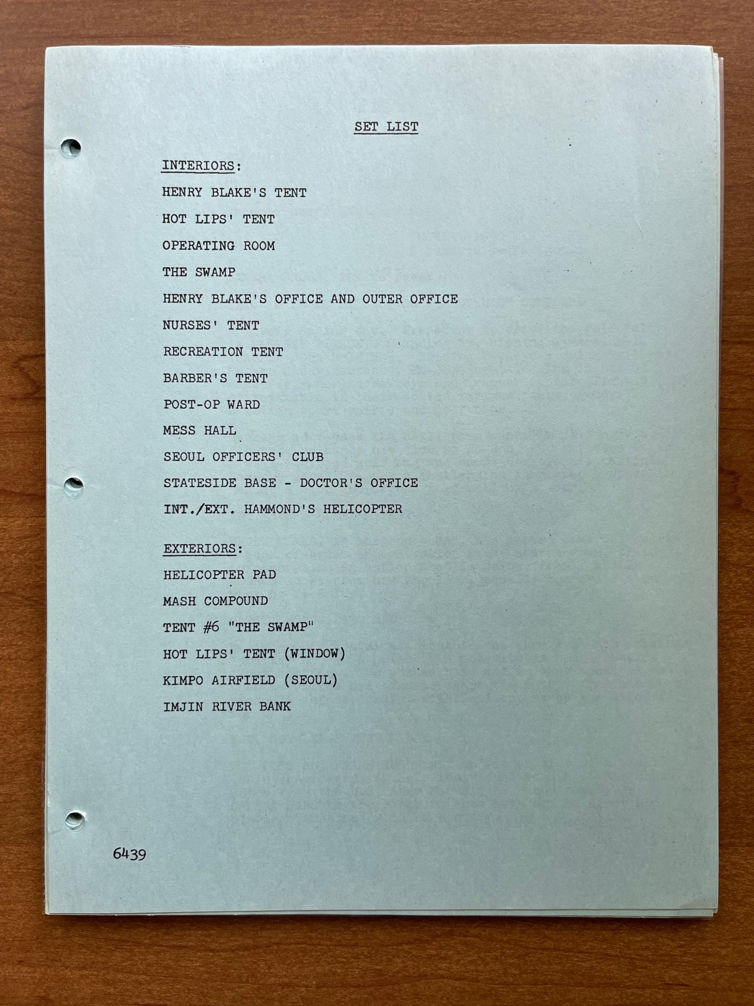 Script Spotlight 12: “Pilot Episode” – The M*A*S*H Historian