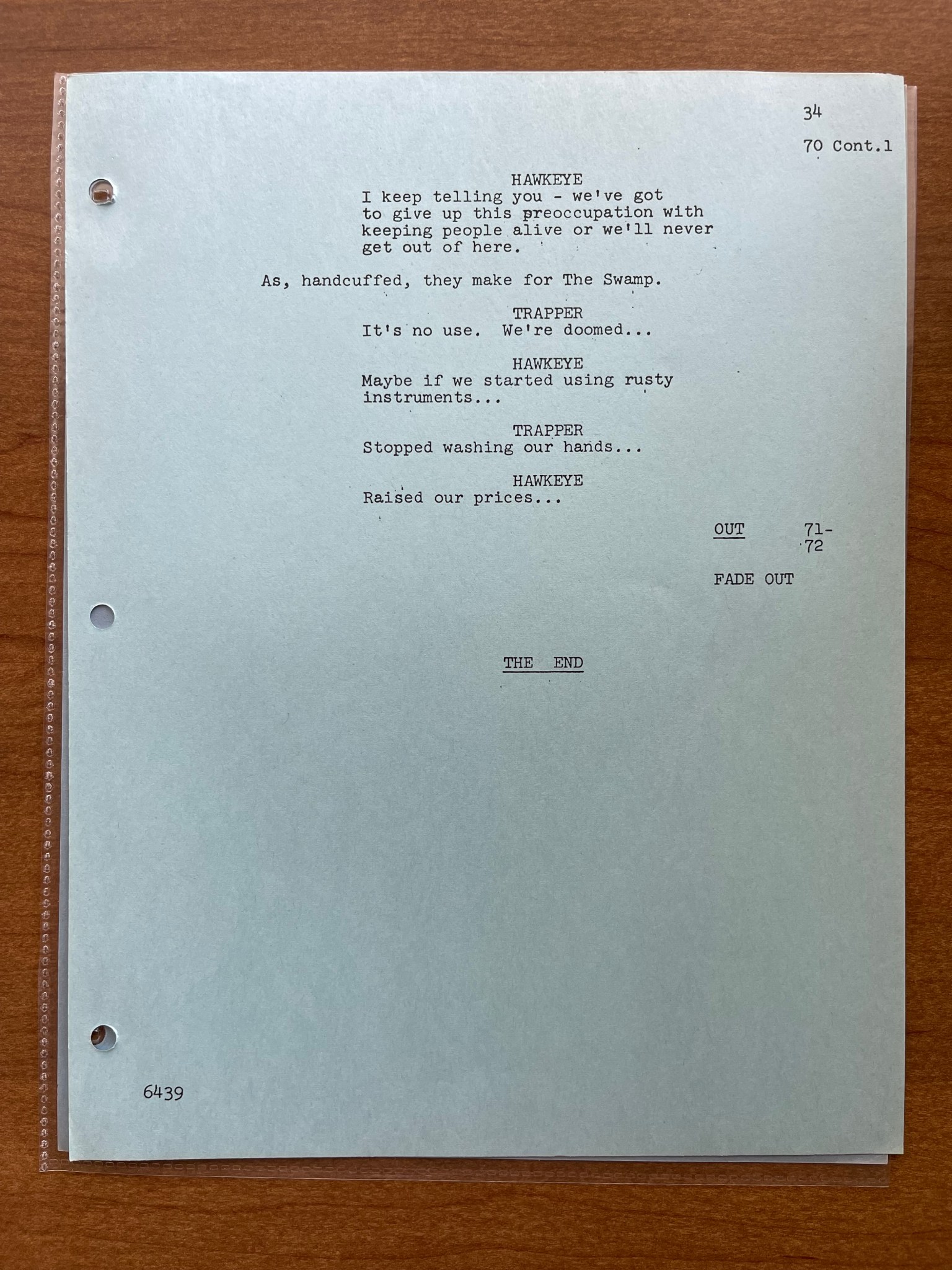 Script Spotlight 12: “Pilot Episode” – The M*A*S*H Historian