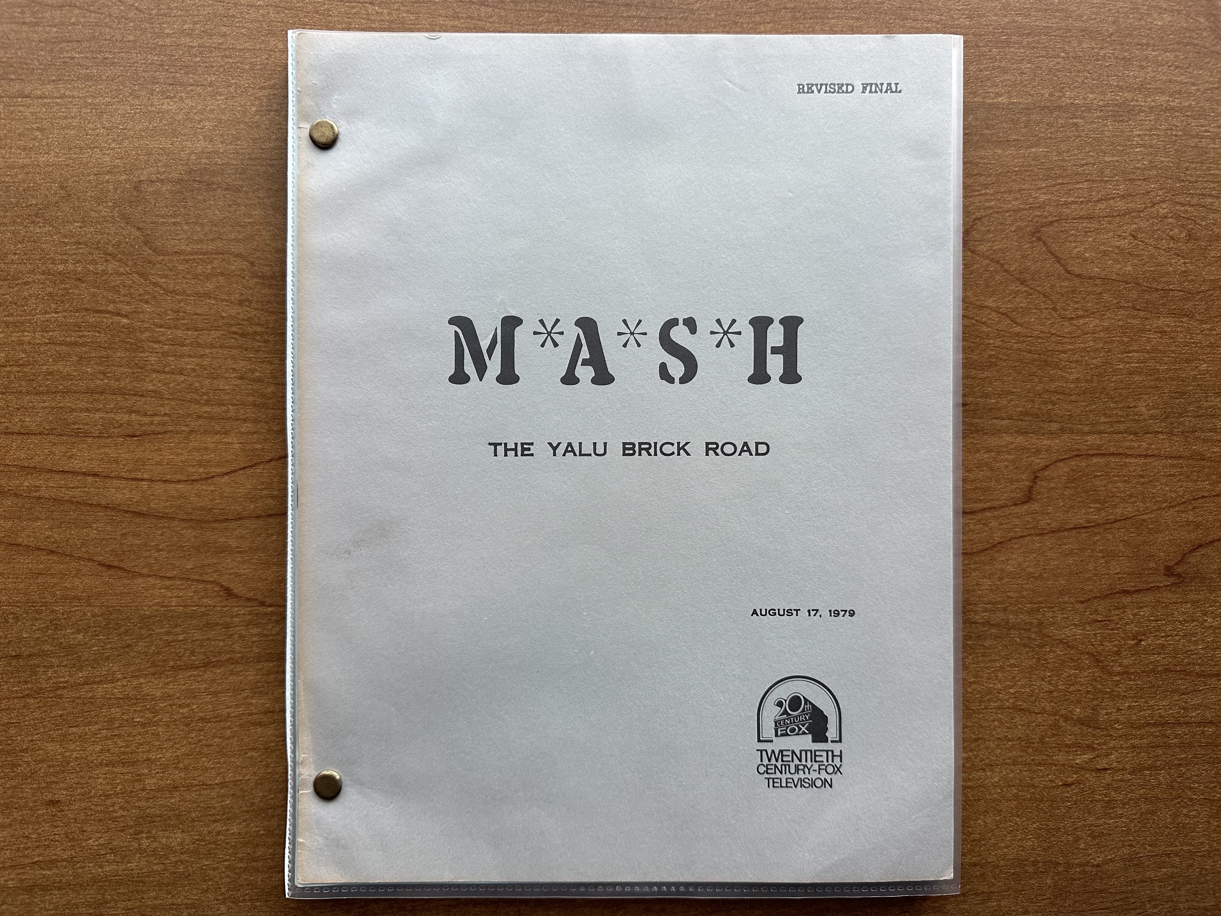 Script Spotlight 14: “The Yalu Brick Road” – The M*A*S*H Historian