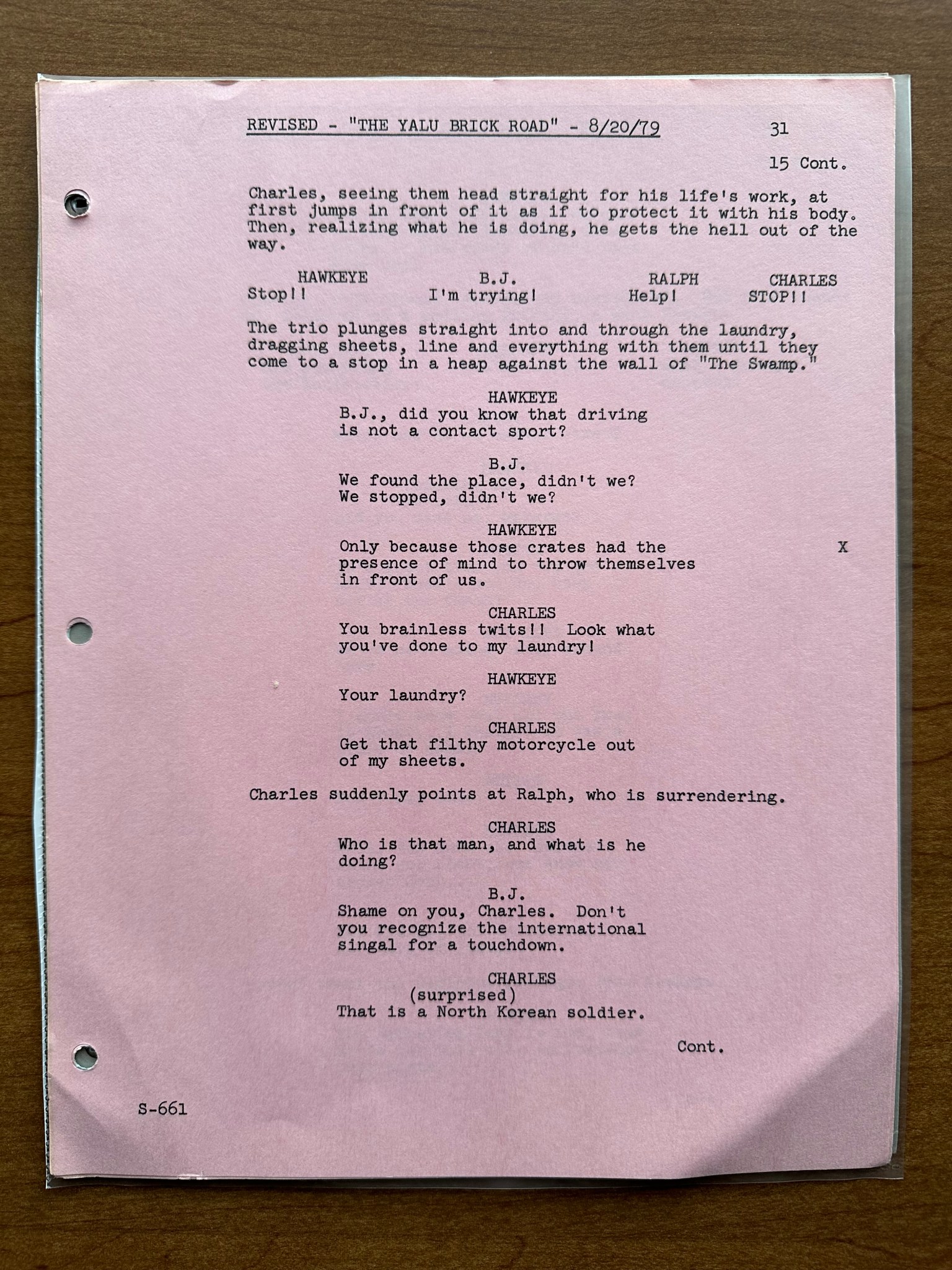 Script Spotlight 14: “The Yalu Brick Road” – The M*A*S*H Historian