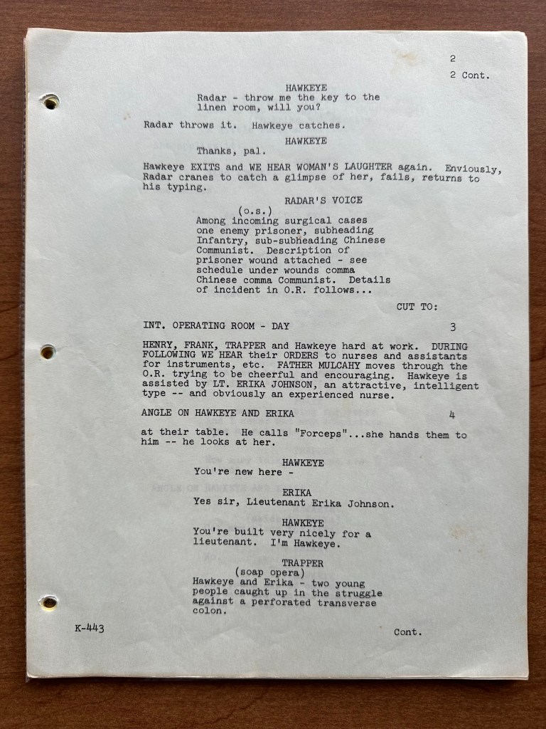 Script Spotlight 18: “Radar’s Report” – The M*A*S*H Historian