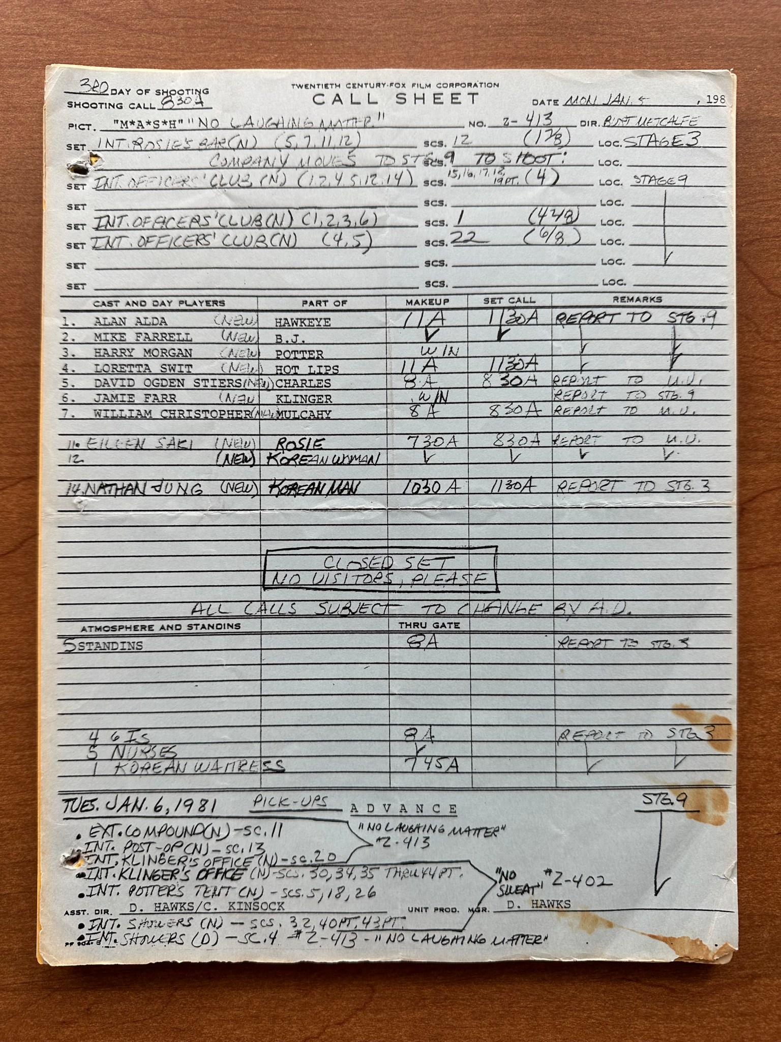 Script Spotlight 19: “No Laughing Matter” – The M*A*S*H Historian