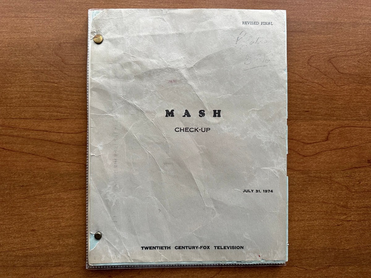 Script Spotlight 20: “Check-Up” – The M*A*S*H Historian