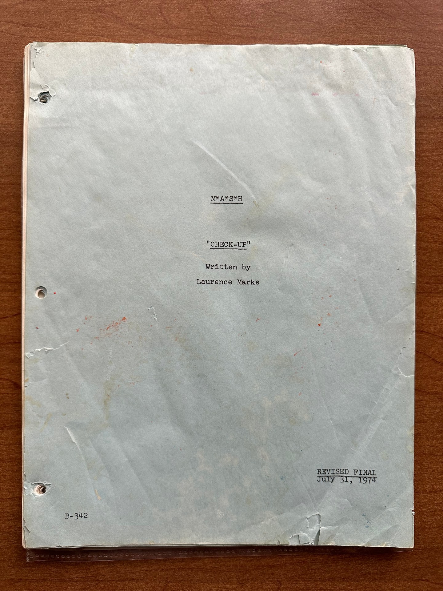 Script Spotlight 20: “Check-Up” – The M*A*S*H Historian