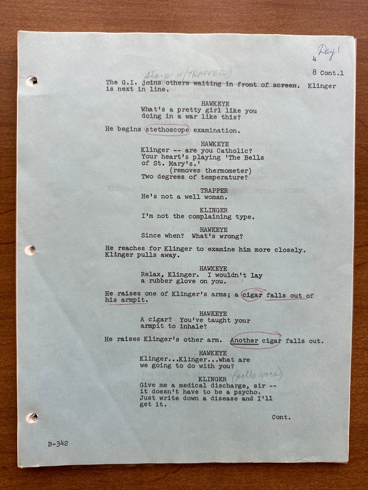Script Spotlight 20: “Check-Up” – The M*A*S*H Historian