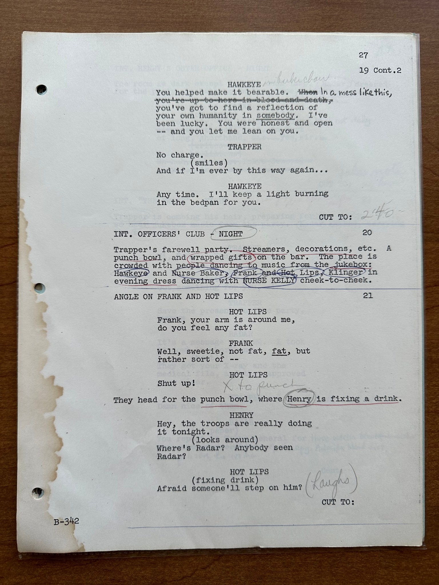 Script Spotlight 20: “Check-Up” – The M*A*S*H Historian