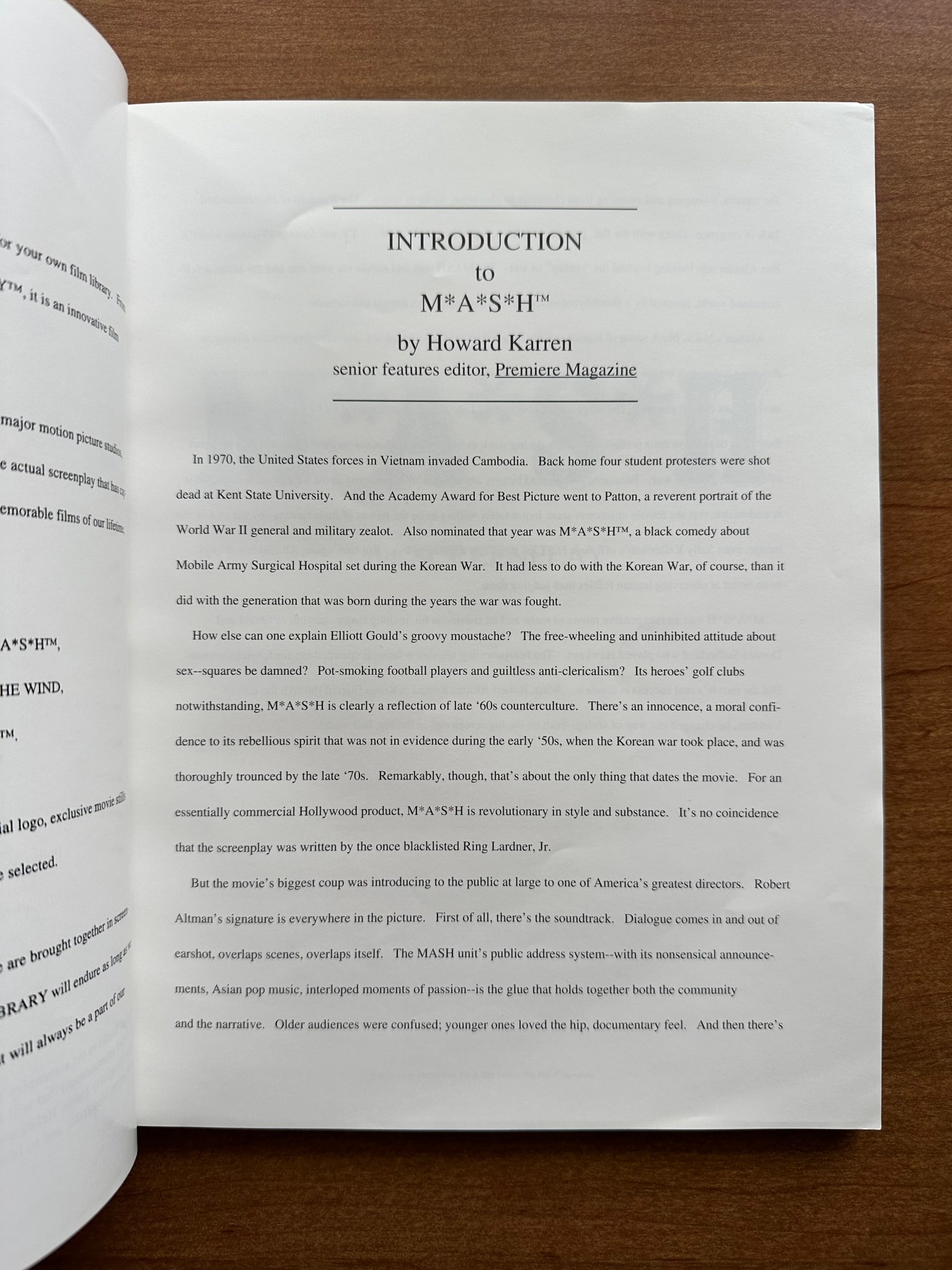 M*A*S*H-ish 6: MASH (1970) Scripts – The M*A*S*H Historian