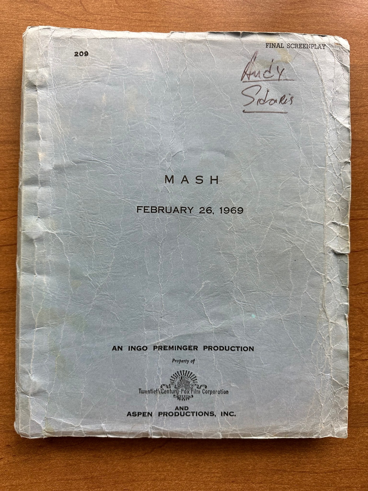 M*A*S*H-ish 6: MASH (1970) Scripts – The M*A*S*H Historian