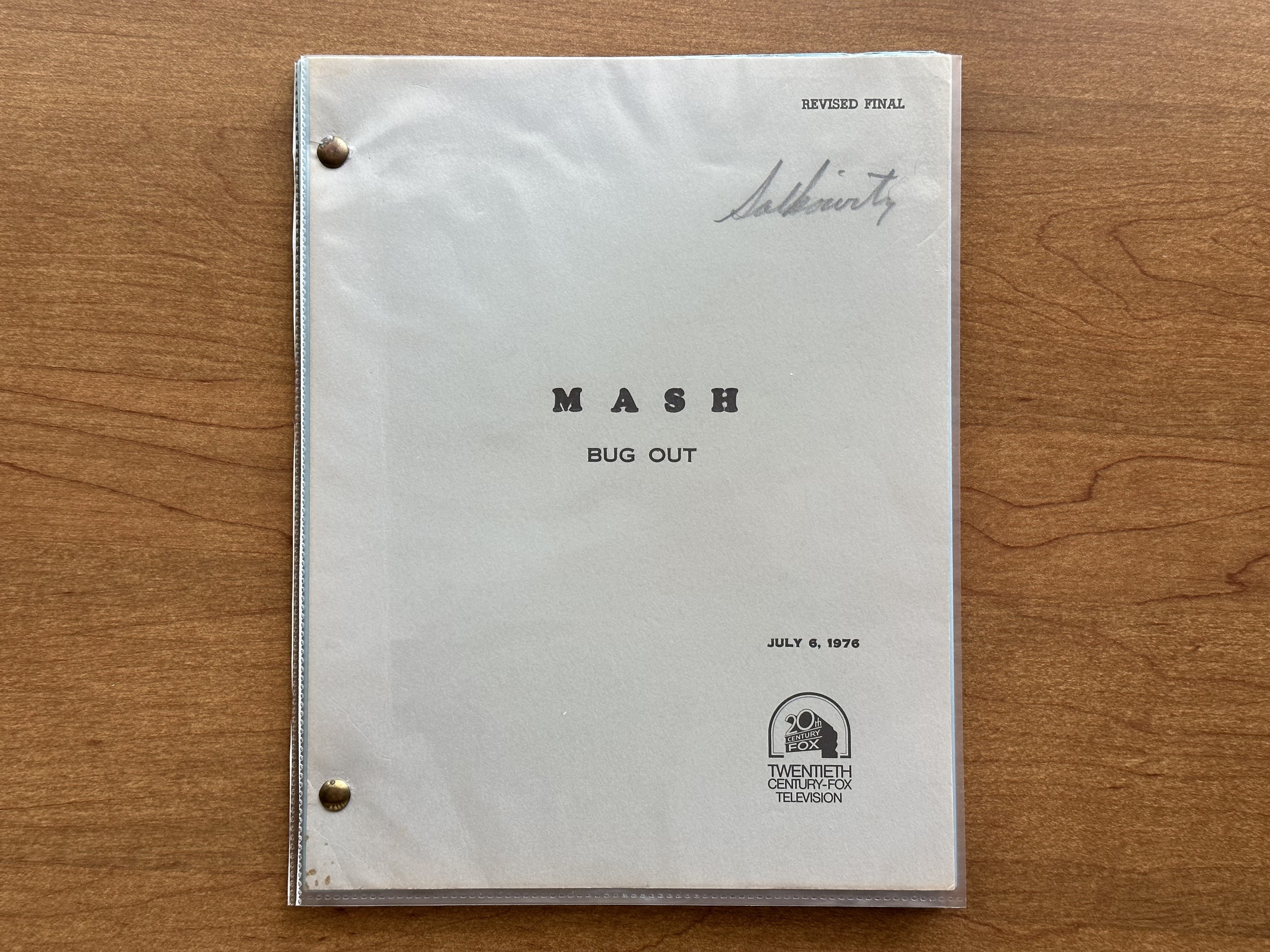 Script Spotlight 24: “Bug Out” – The M*A*S*H Historian