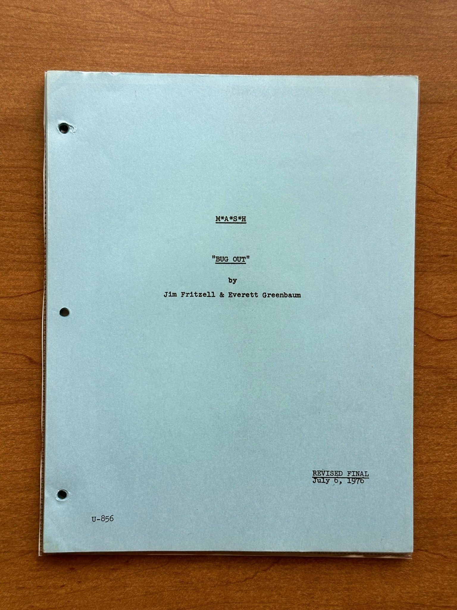 Script Spotlight 24: “Bug Out” – The M*A*S*H Historian