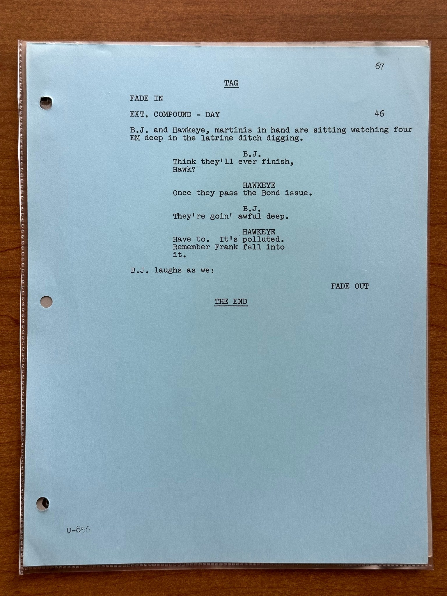 Script Spotlight 24: “Bug Out” – The M*A*S*H Historian