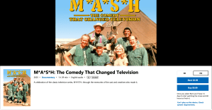 Announcement: M*A*S*H: The Comedy that Changed Television Available on ...