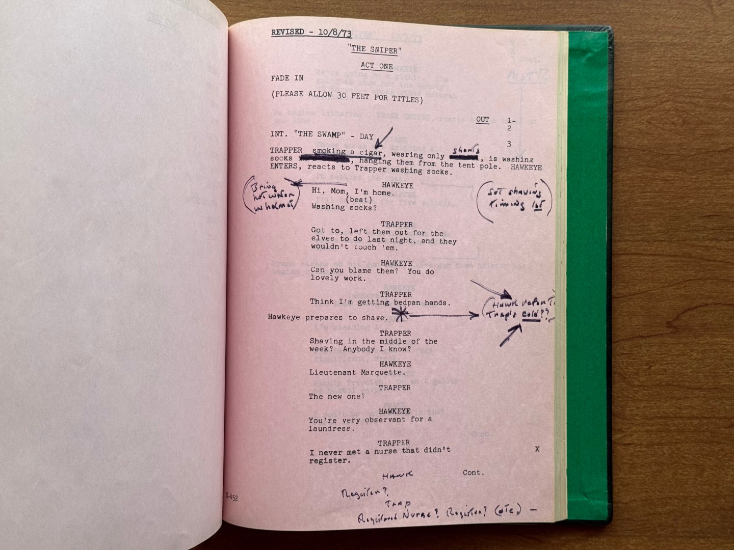 Script Spotlight 38: “The Sniper” – The M*A*S*H Historian