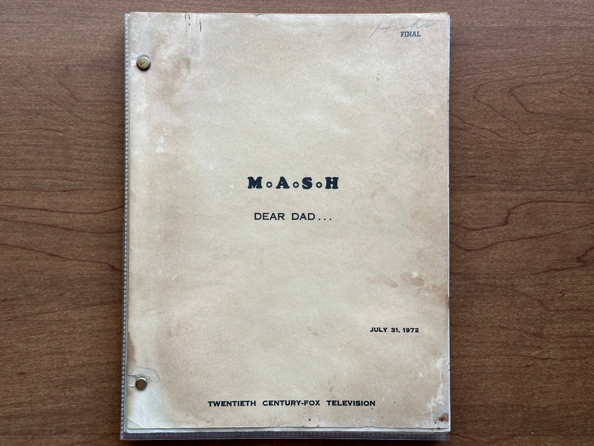 Script Spotlight 39: “Dear Dad” – The M*A*S*H Historian