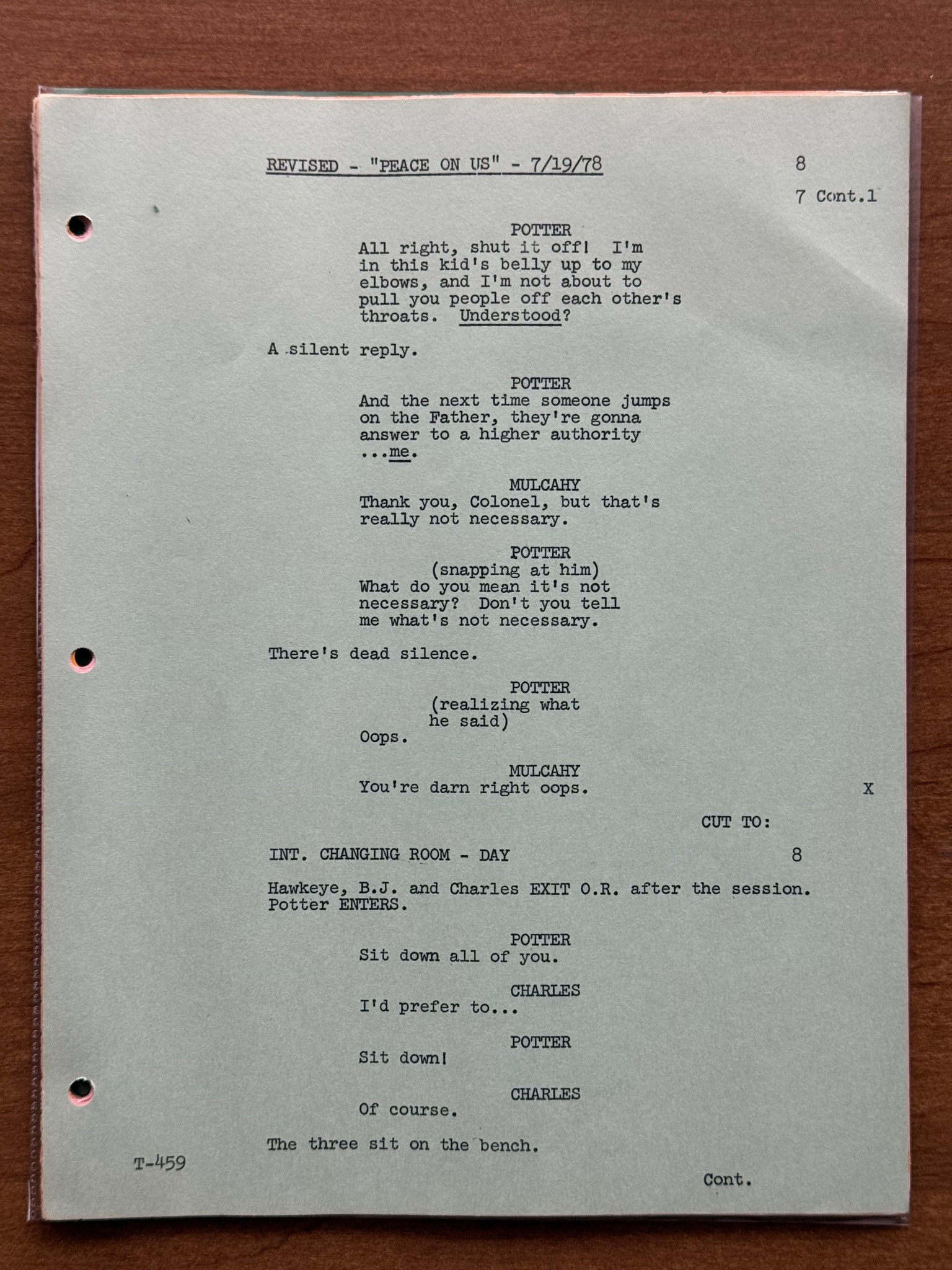 Script Spotlight 46: “Peace on Us” – The M*A*S*H Historian
