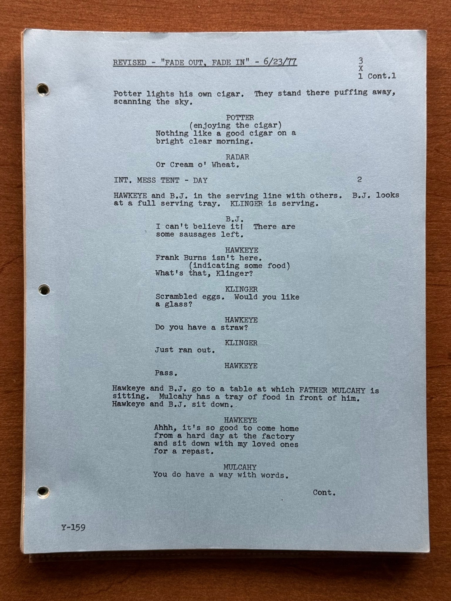 Script Spotlight 45: “Fade Out, Fade In” – The M*A*S*H Historian