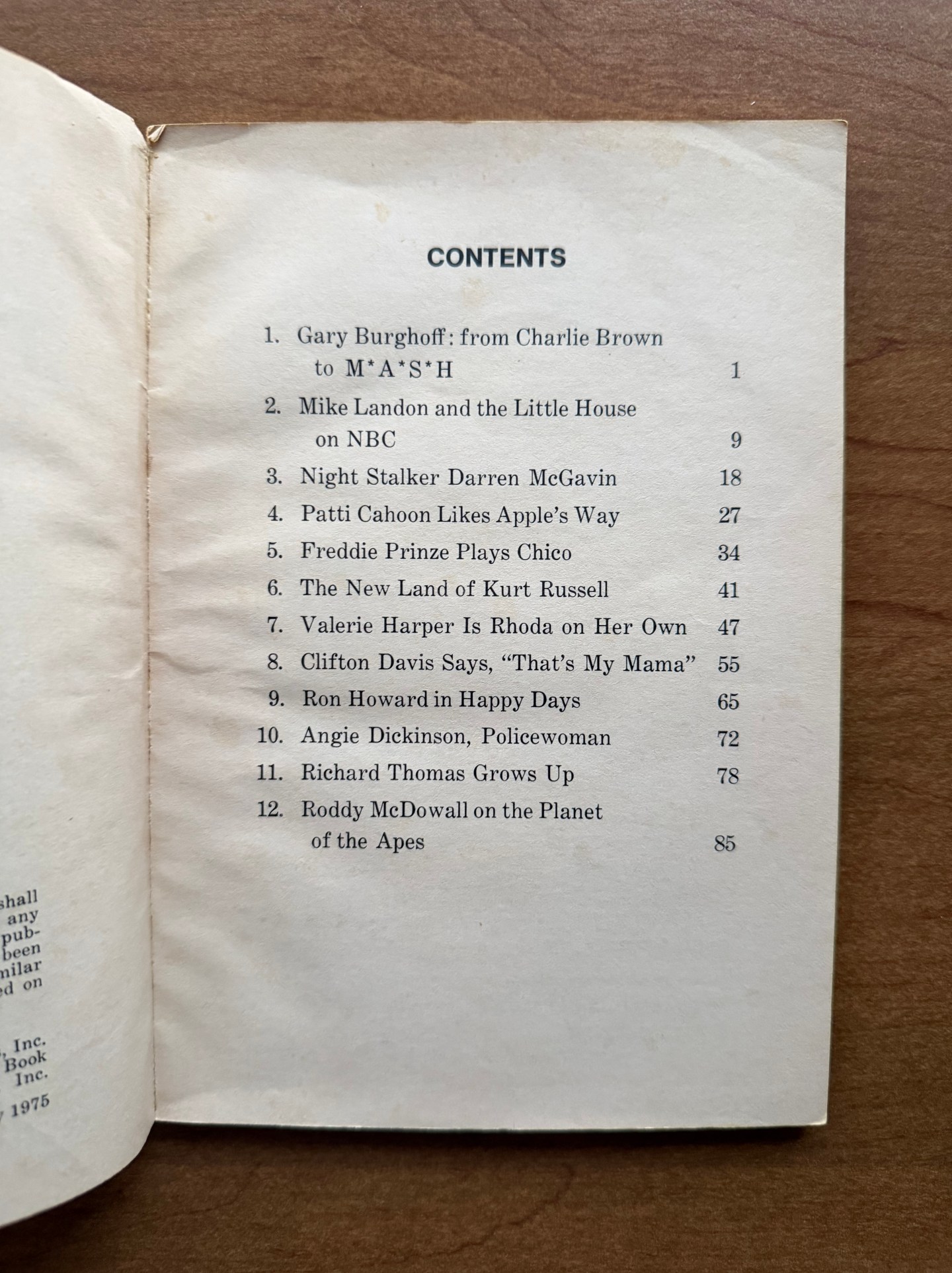 From the M*A*S*H Library 55: “TV Close-Ups” (1975) – The M*A*S*H Historian